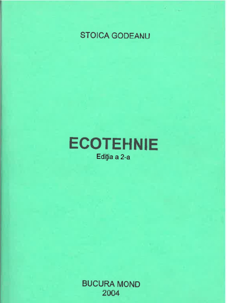 ECOTEHNIE Godeanu | PDF