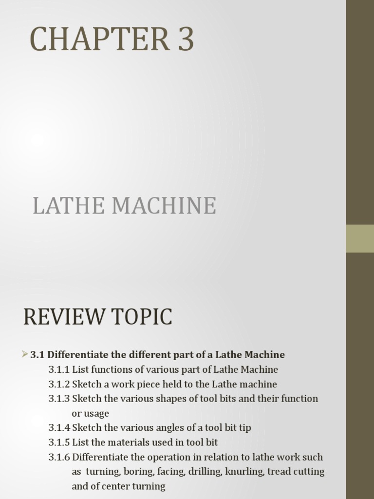 Lathe Machine | PDF