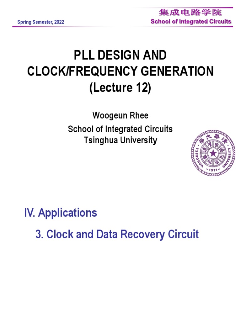Lecture22 Pll12 CDR | PDF | Computers