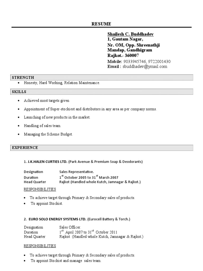 Shailesh Resume | PDF Shailesh Resume | PDF