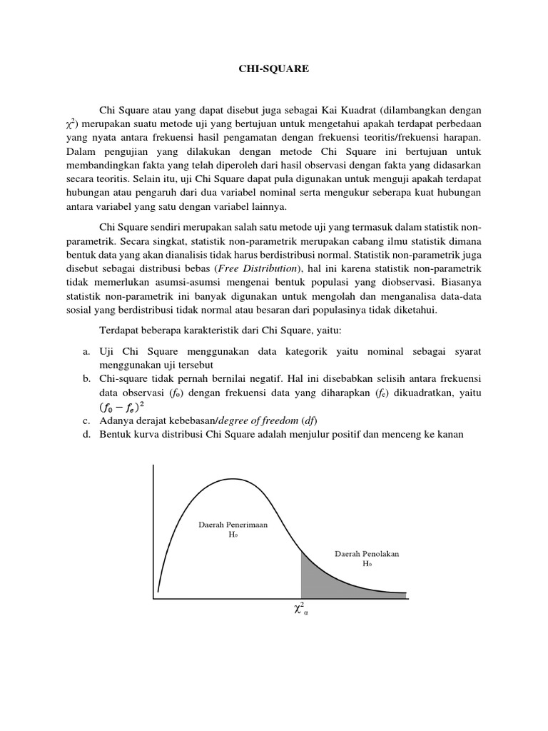 Chi-Square - Modul Internal | PDF