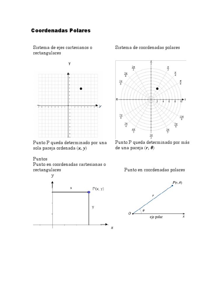 09 Puntos, Plano y Curvas en Polares | PDF