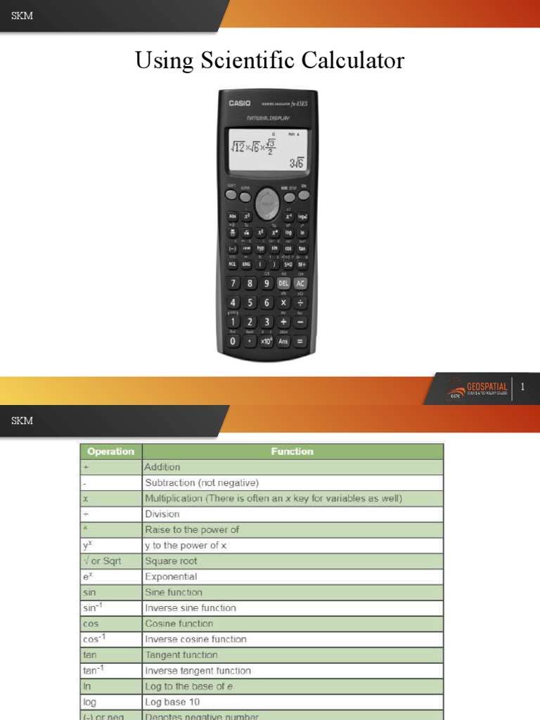 Using Scientific Calculator | PDF