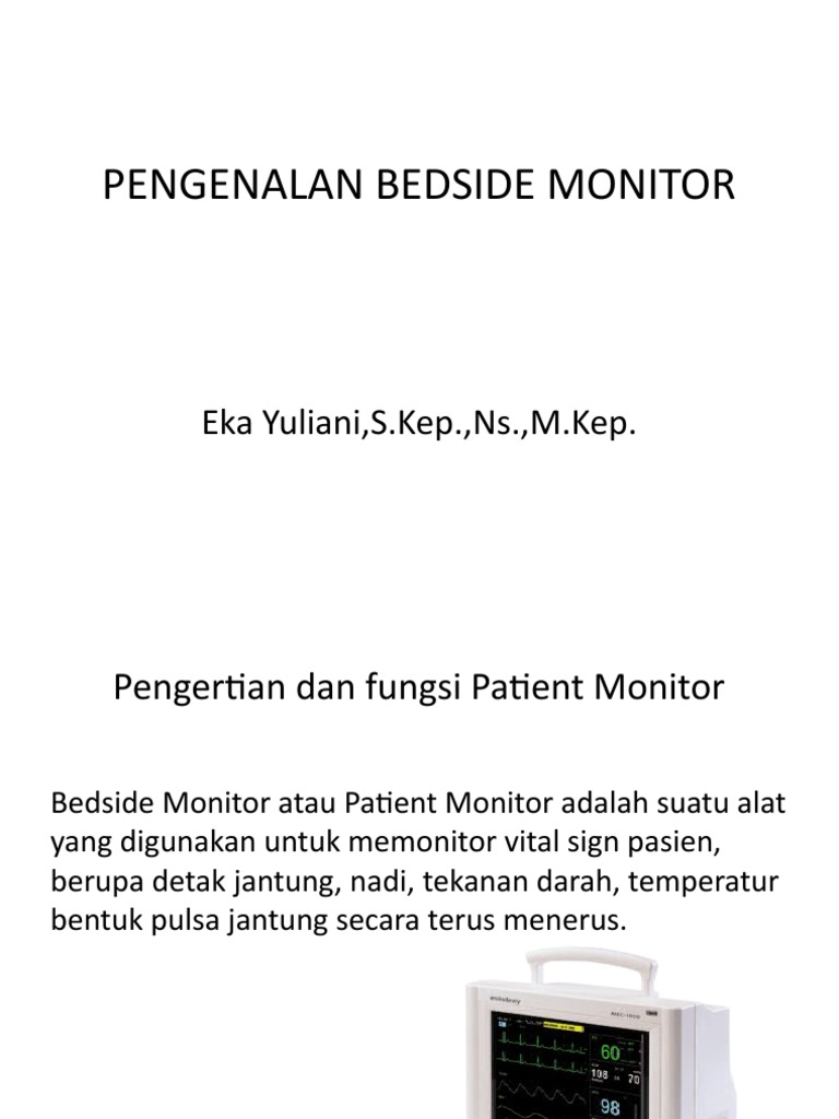 Pengenalan Bedside Monitor | PDF