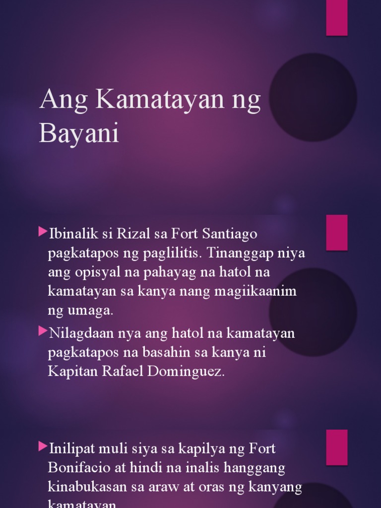 Ang Kamatayan NG Bayani | PDF