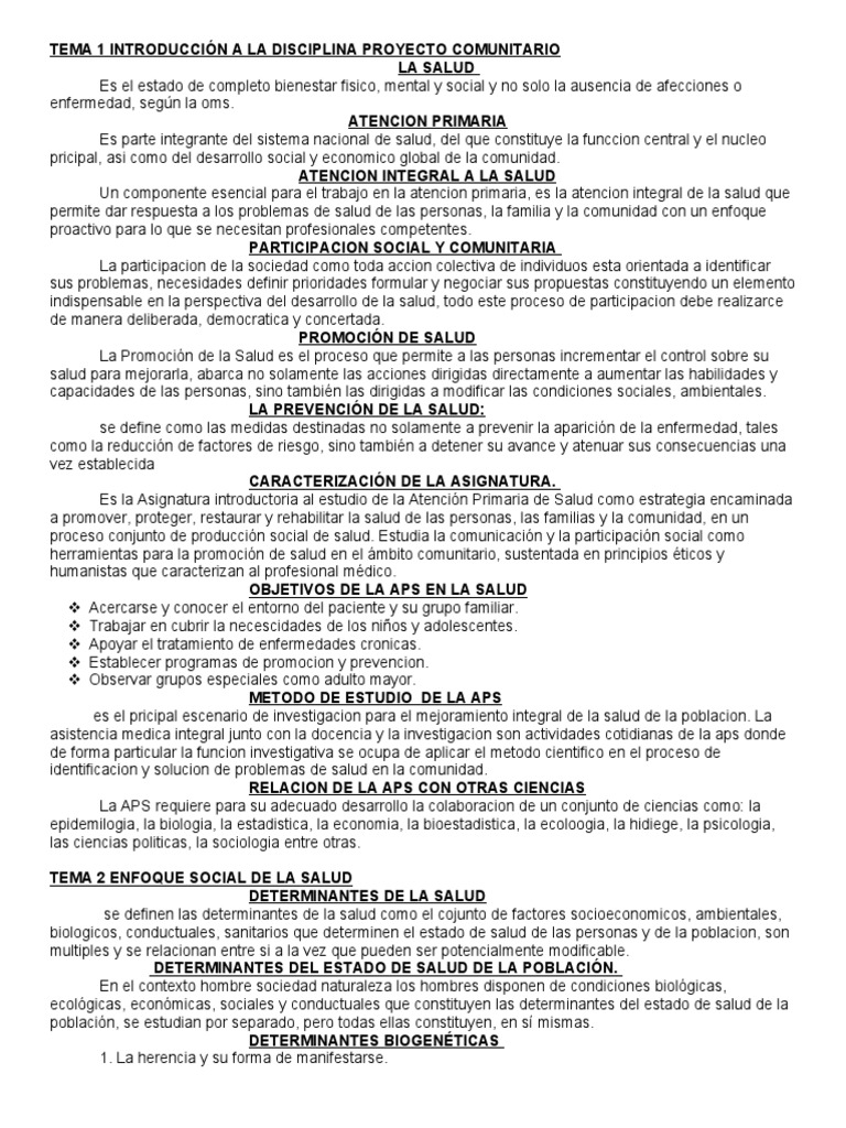Contenido de APS (Atención Primaria de La Salud) . | PDF | Comunicación | Asistencia sanitaria ...