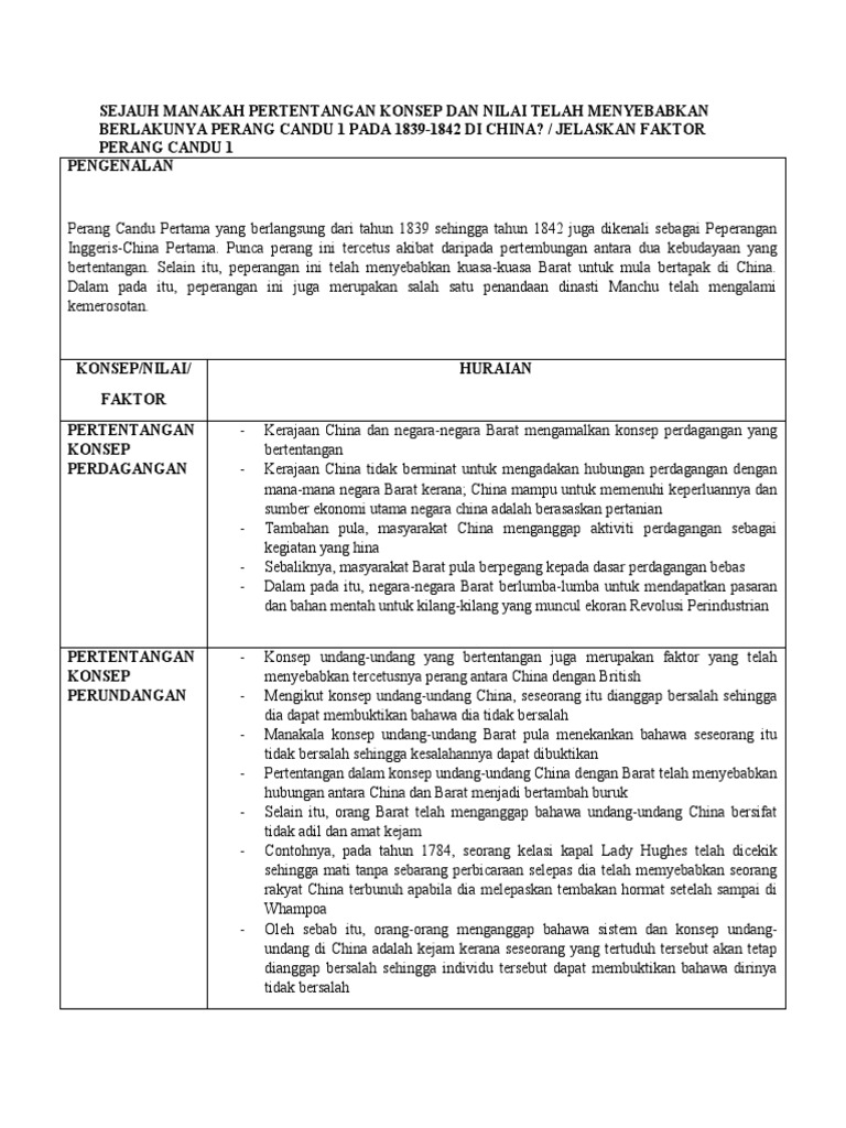 Perang Candu 1 | PDF