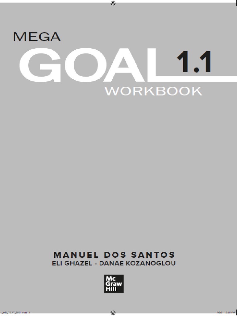 حل كتاب النشاط الإنجليزي Mega Goal 1.1 أول ثانوي مسارات | PDF