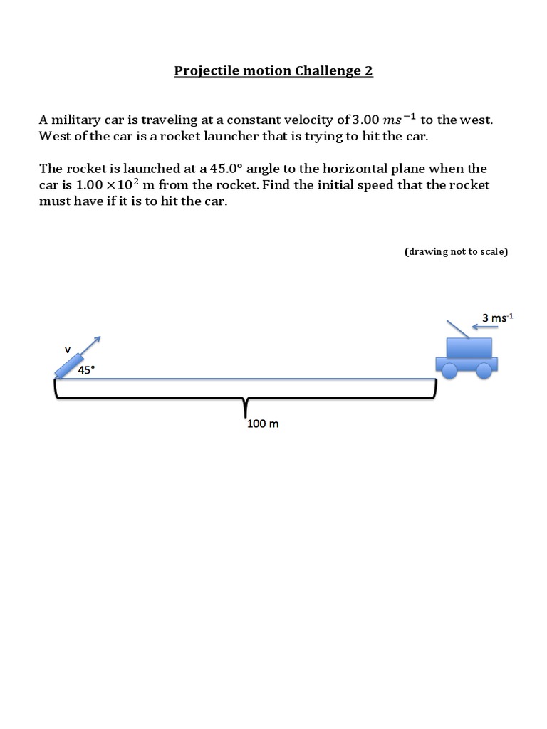 Projectile Motion Challenge 2 | PDF