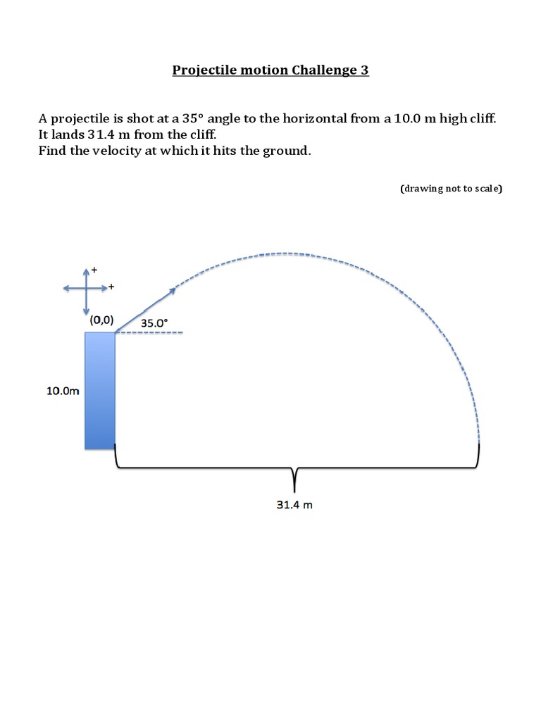 Projectile Motion Challenge 3 | PDF