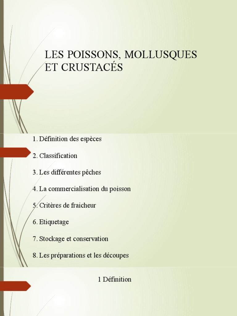 Classification et caractéristiques des poissons | PDF