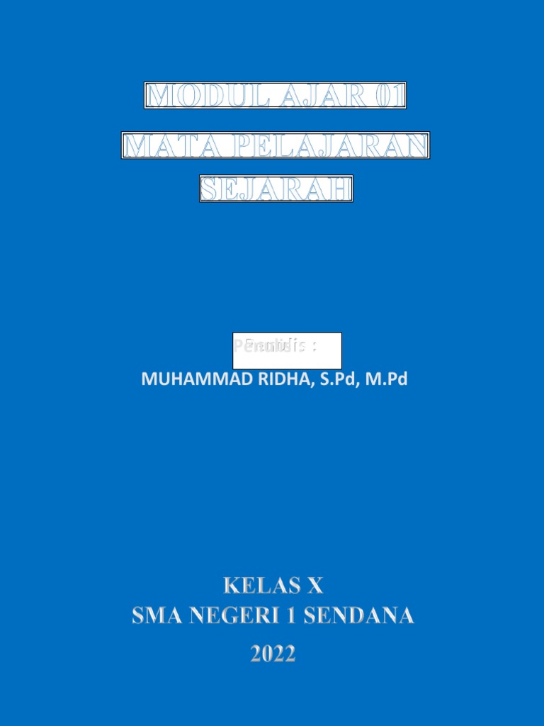Modul Ajar Sejarah - Muhammad Ridha, S.PD, M.PD | PDF