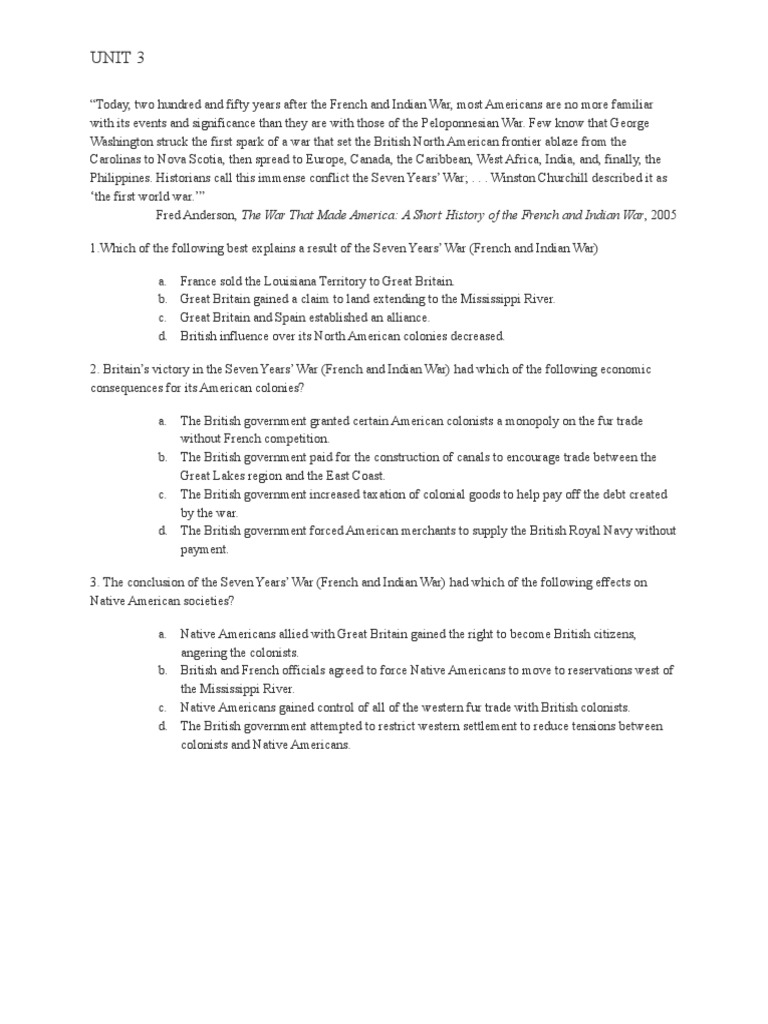AP Classroom APUSH Unit 3 MCQ | PDF | U.S. State | Southern United States
