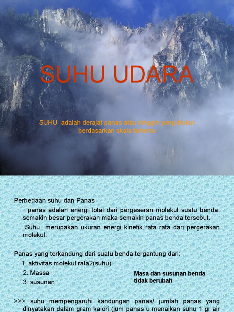 Suhu Udara | PDF