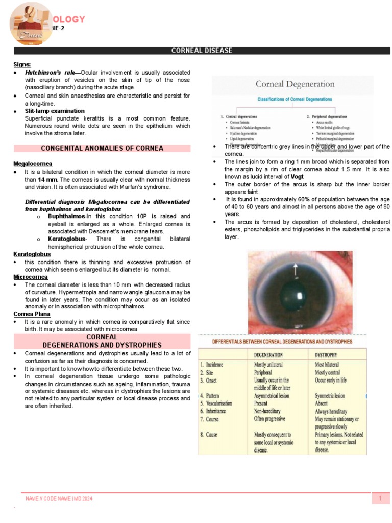 Md2024 Corneal Disease | PDF | Cornea | Eye