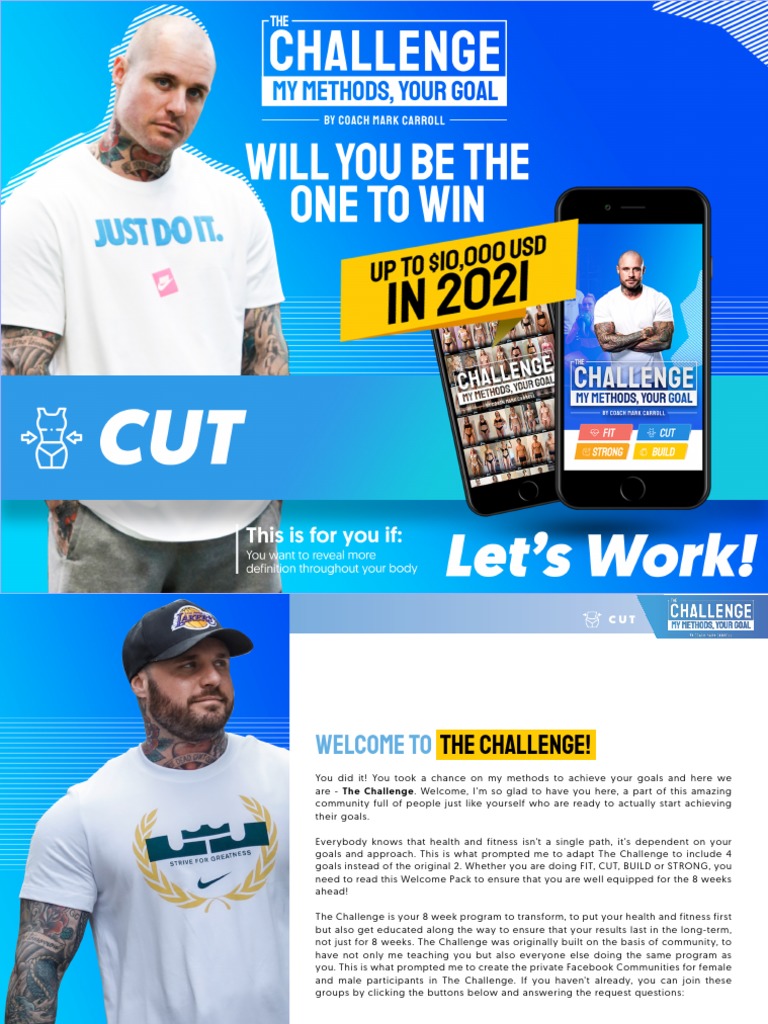 Challenge 6.0 Gym Cut | PDF | Strength Training | Copyright