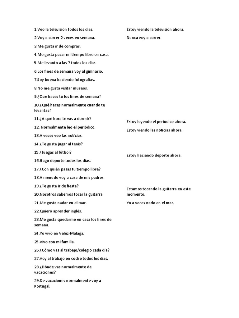 Frases A Traducir B1 | PDF