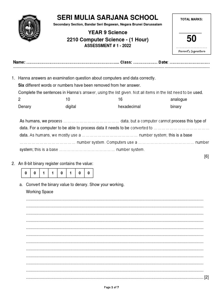 T1 Com Sci 9 Science | PDF | Byte | Character Encoding
