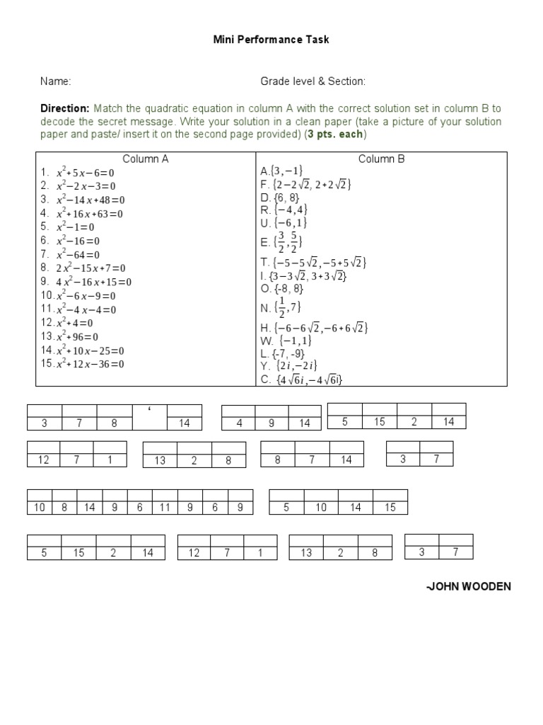 Cracking the Code: Solving Quadratic Equations to Decode a Secret ...
