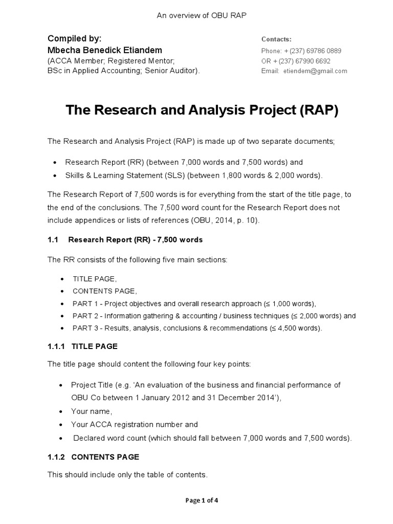 An Overview of OBU RAP-37722723 | PDF | Cognition