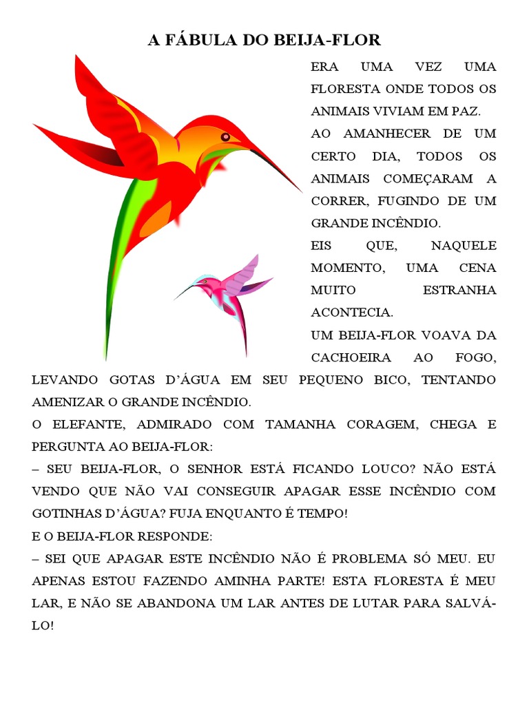 Fabula Do Beija Flor | PDF