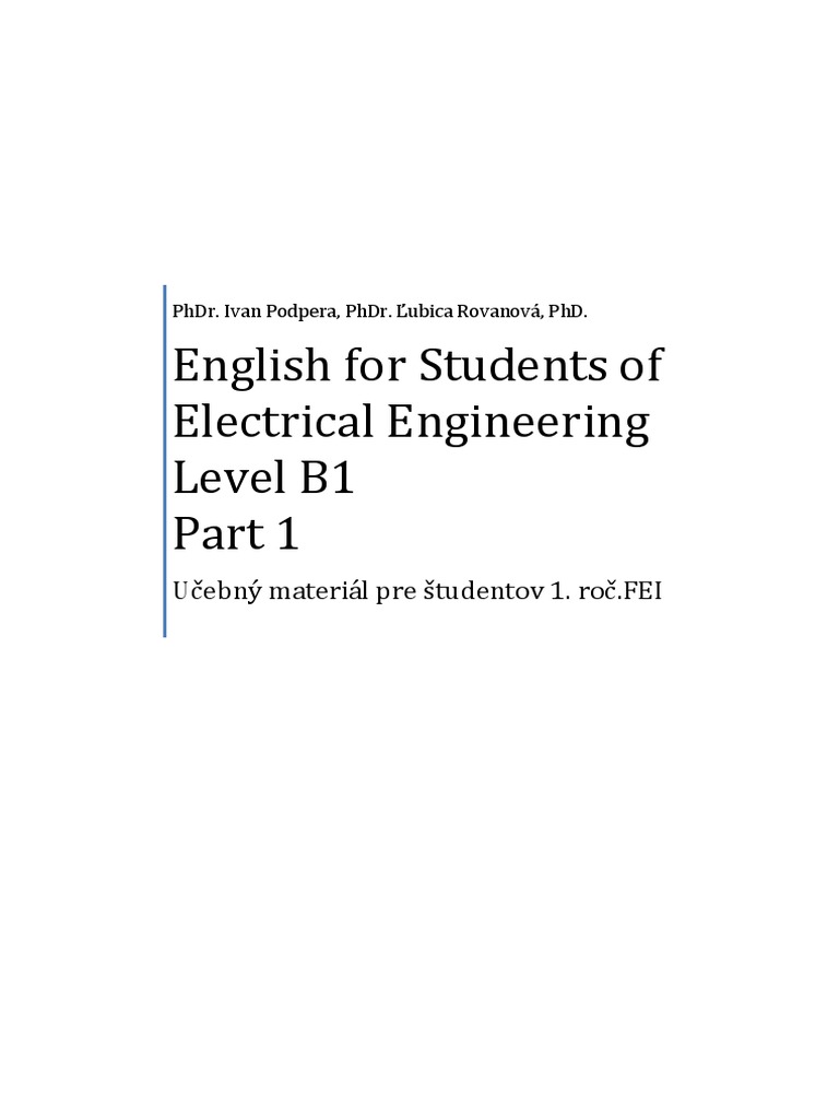English Level B1 Part 1 | PDF