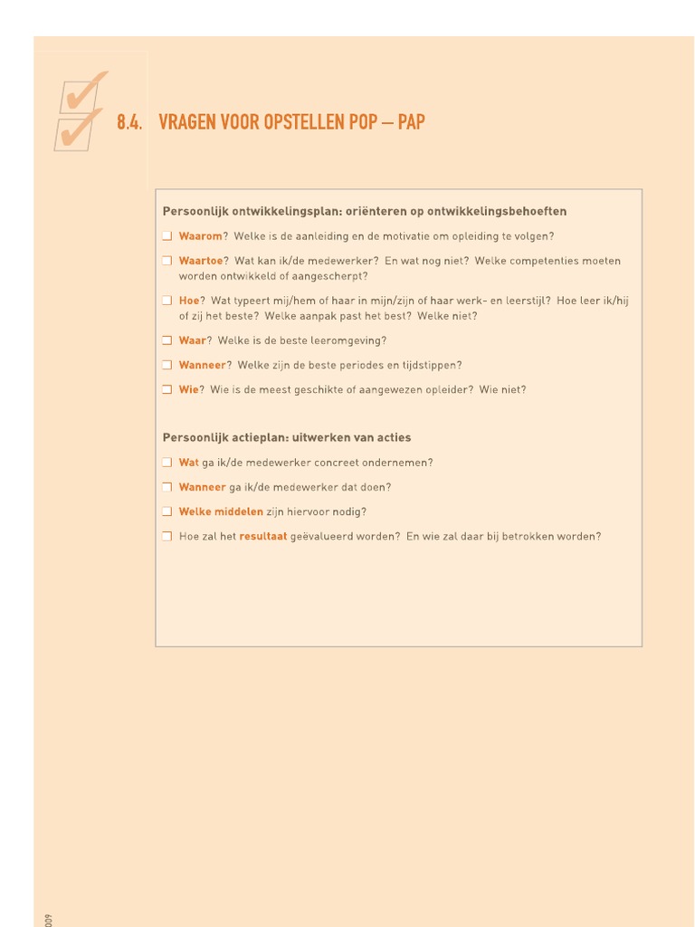 Voorbeeld POP en PAP | PDF