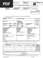 ECSA Candidate Registration Application Form | PDF | Cheque | Banks
