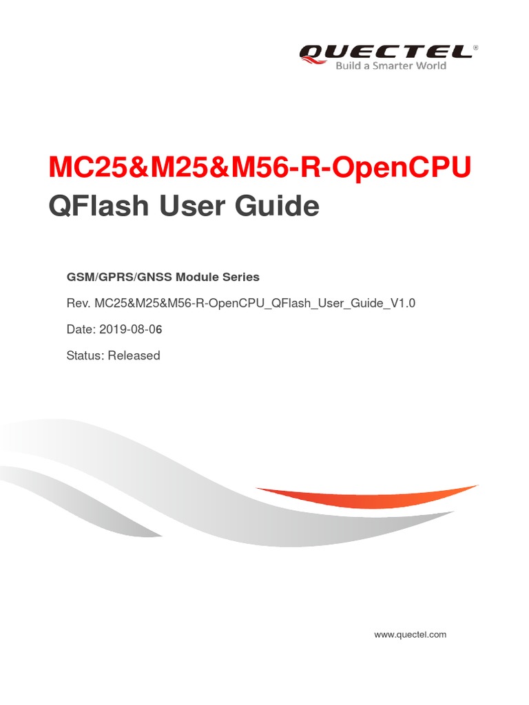 Quectel MC25&M25&M56-R-OpenCPU QFlash User Guide V1.0 | PDF | General Packet Radio Service ...