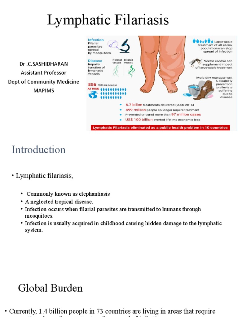 Overview of Lymphatic Filariasis | PDF