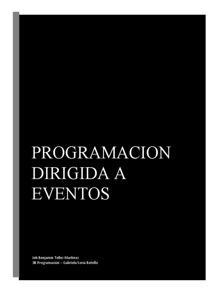 Programación dirigida a eventos | PDF | Gestión de tecnología de la ...