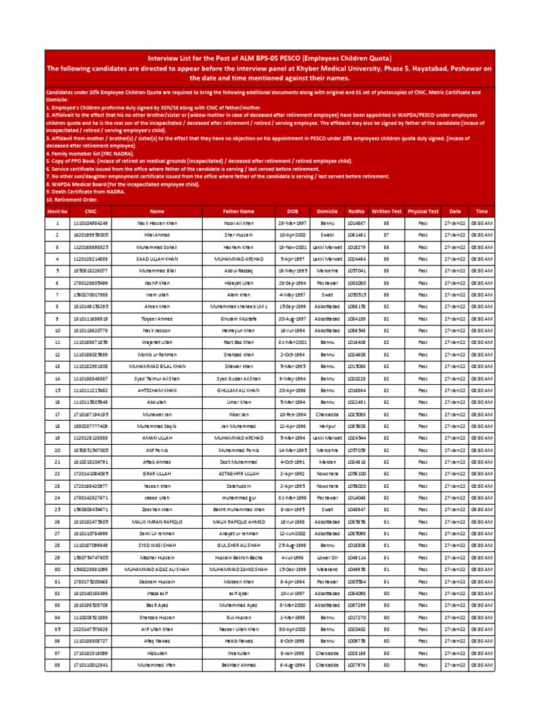 Ecq Pesco Interview Phase v2.0 | PDF