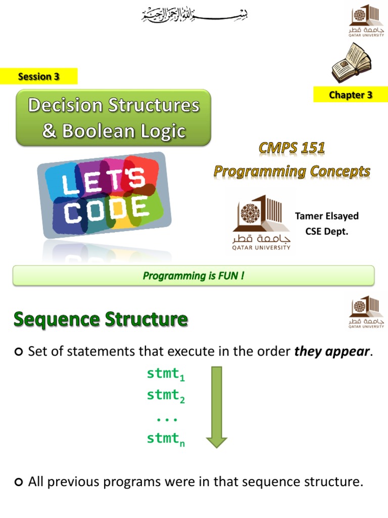 3 Cmps151 F22 Decision Structures And Boolean Logic Pdf Mathematics Computer Programming