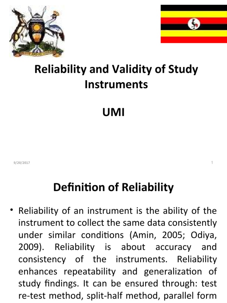 Reliability and Validity | Download Free PDF | Validity (Statistics) | Psychology