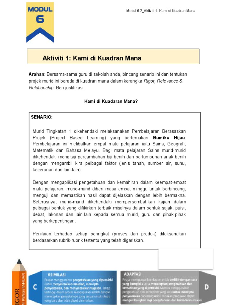 Toolkit 6.2 Aktiviti 1 SKKT | PDF