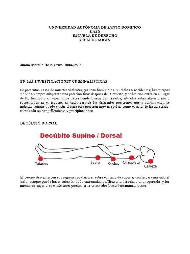 Posiciones Cadavéricas | PDF