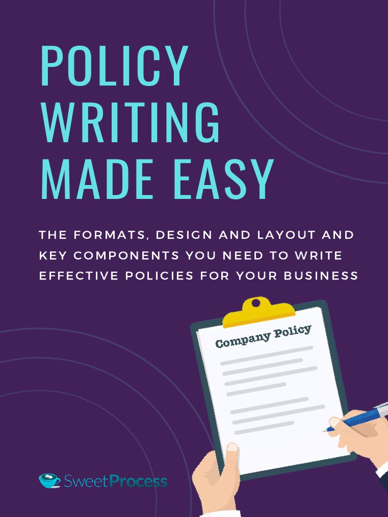 How To Write A Policy | PDF | Policy | Regulatory Compliance