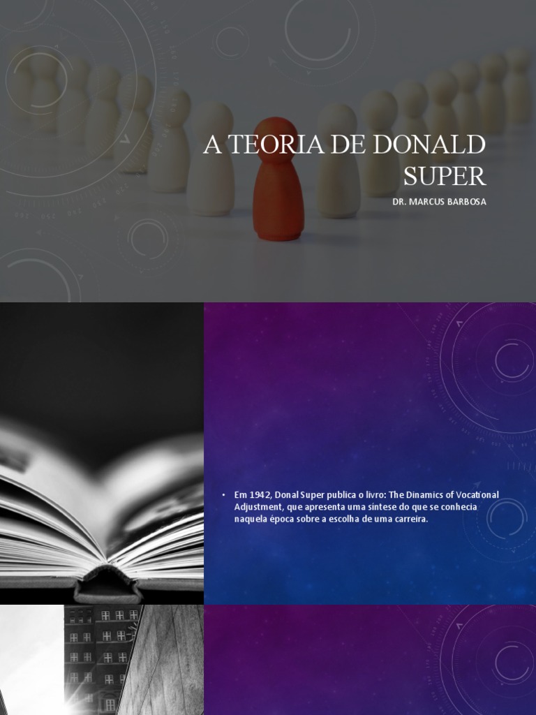 Teoria de Donald Super e Desenvolvimento Vocacional | PDF | Economia ...