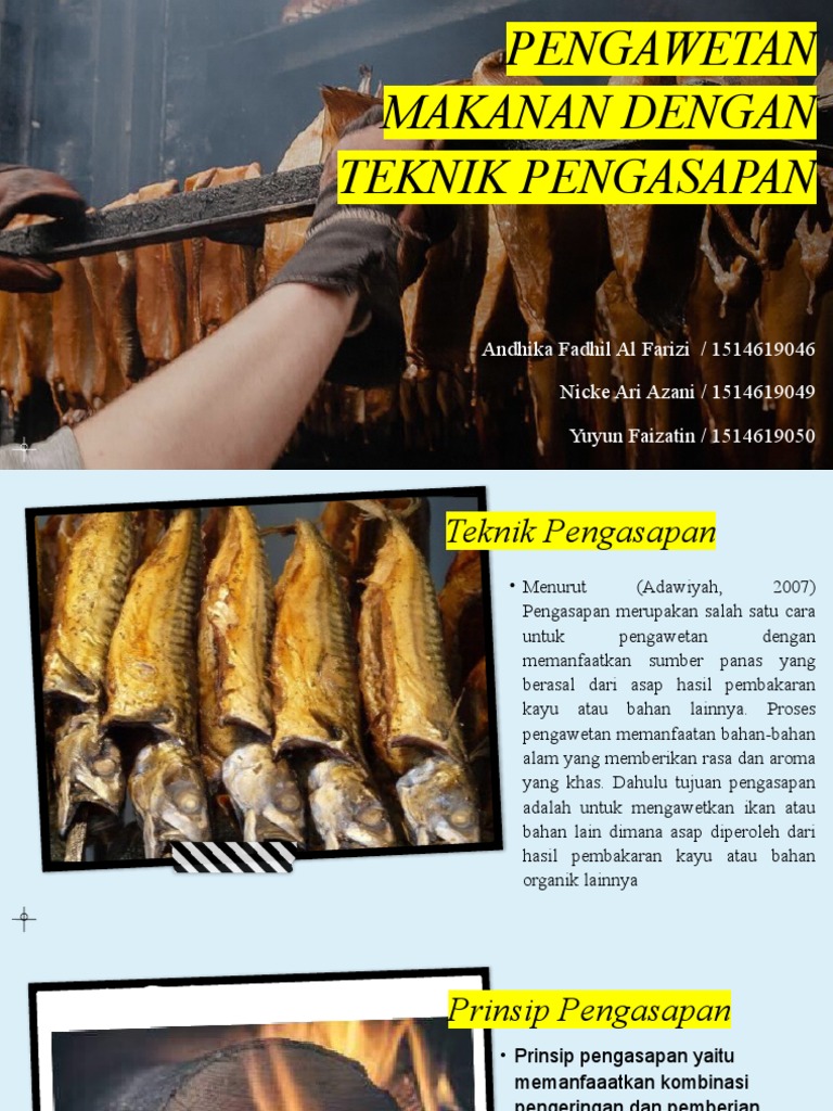 Pengawetan Makanan Dengan Teknik Pengasapan Kelompok 6 | PDF