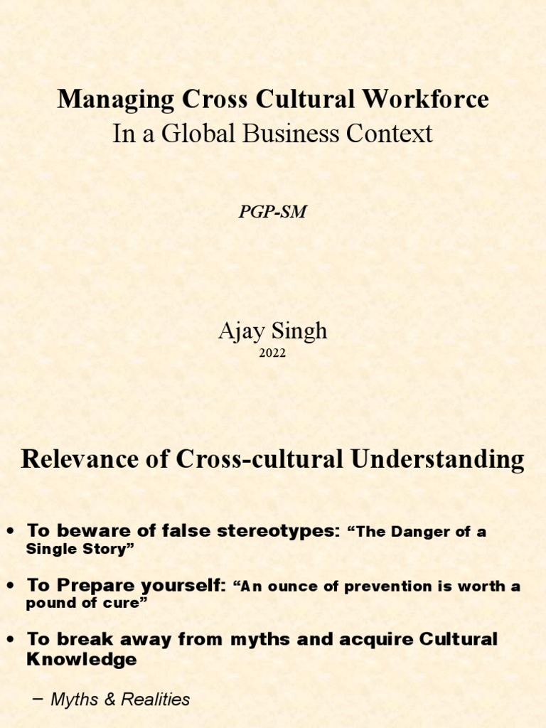 Cross Cultural Management | PDF