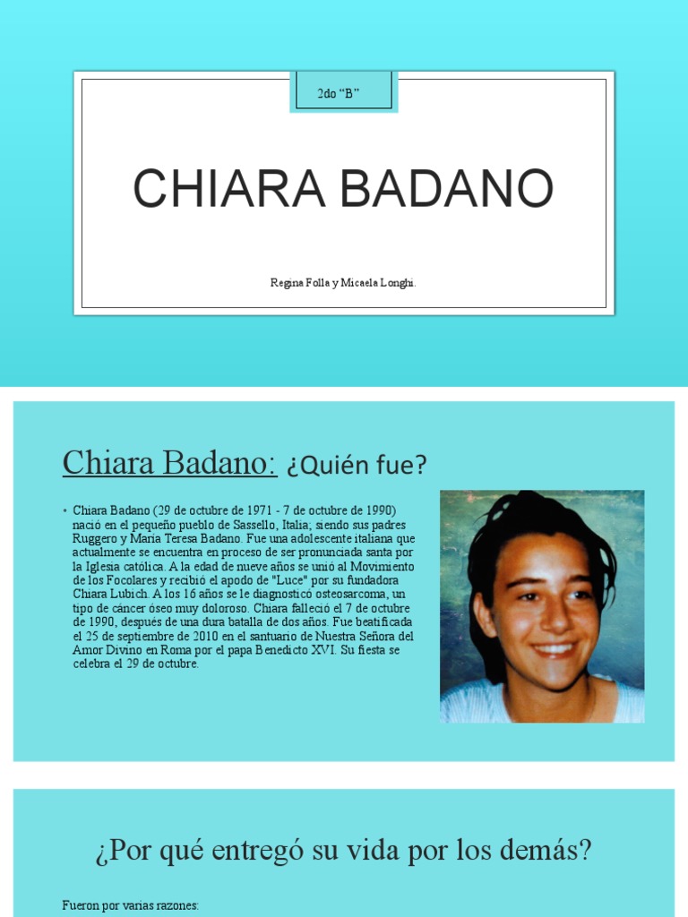 Chiara Badano | PDF