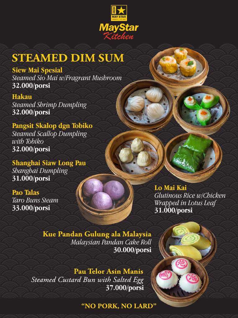 Menu Maystar 2022 | PDF