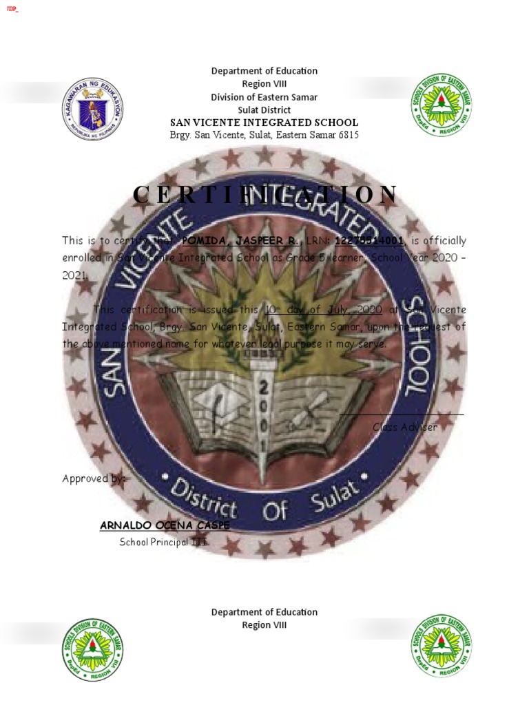 4ps - Certificate | PDF