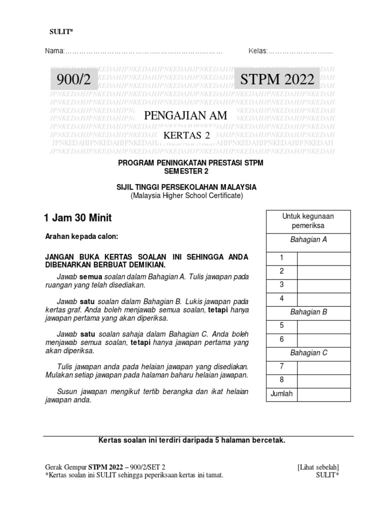 Soalan Percubaan Sem 2 Ktek | PDF