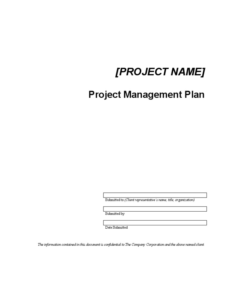 Project Management Plan | PDF | Project Management | Production And ...