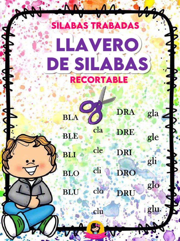 Llavero de Silabas TRABADAS EM. | PDF