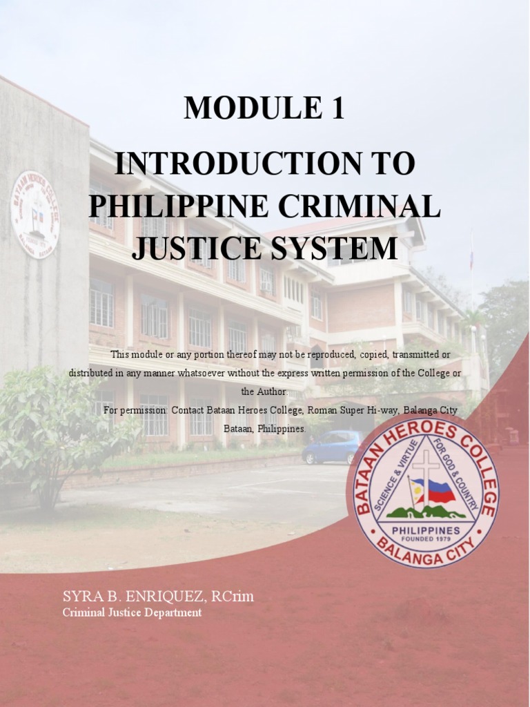 CLJ 1 - Module 1 | PDF | Crimes | Crime & Violence