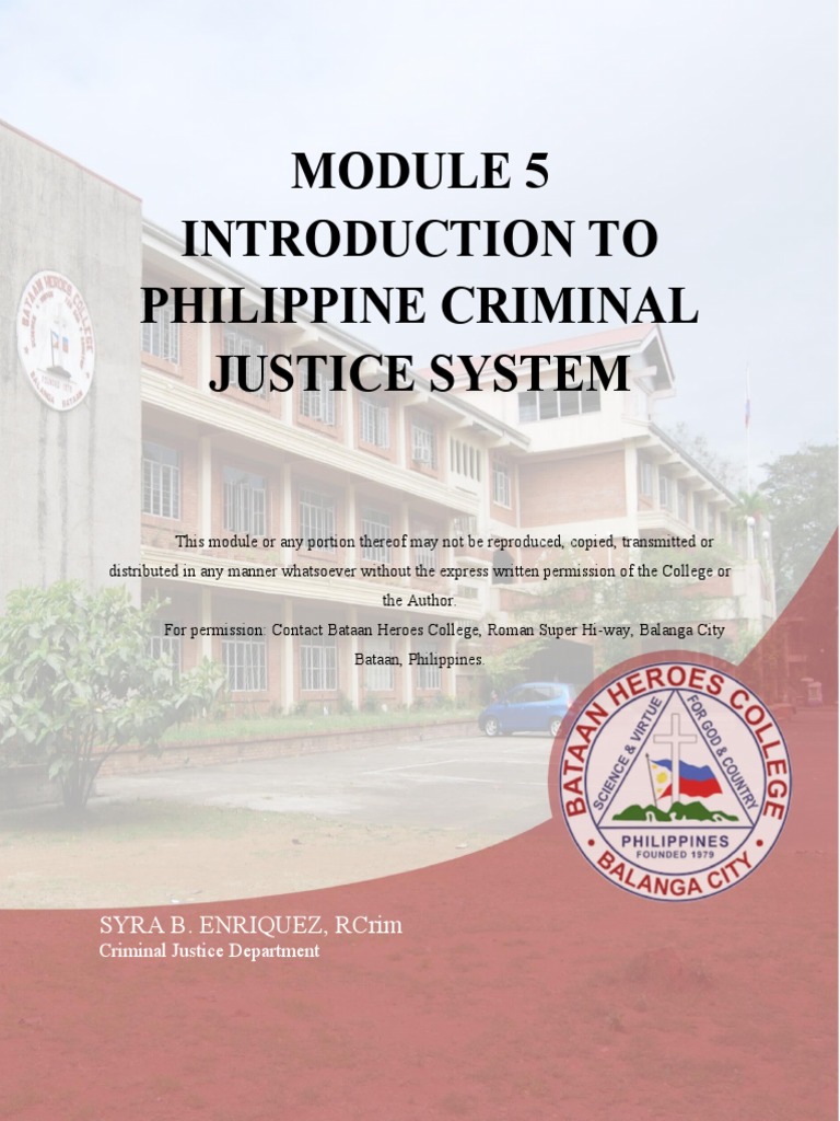 CLJ 1 - Module 5 | PDF | Jurisdiction | Trials