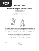 Altar Servers Manual | PDF | Altar | Mass (Liturgy)