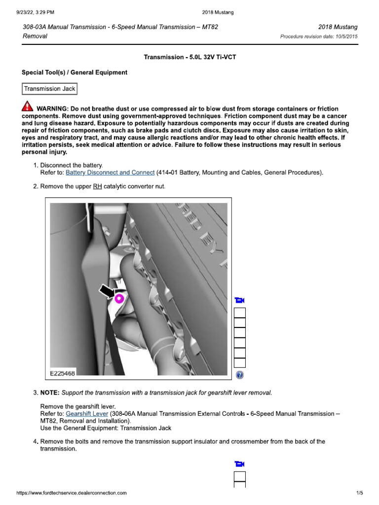 MT82 Removal Manual | PDF